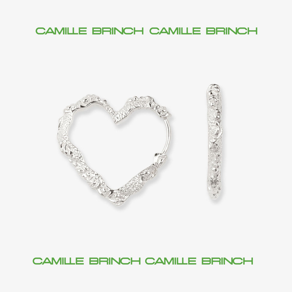 Heart Crush Hoops | Camille Brinch Jewellery